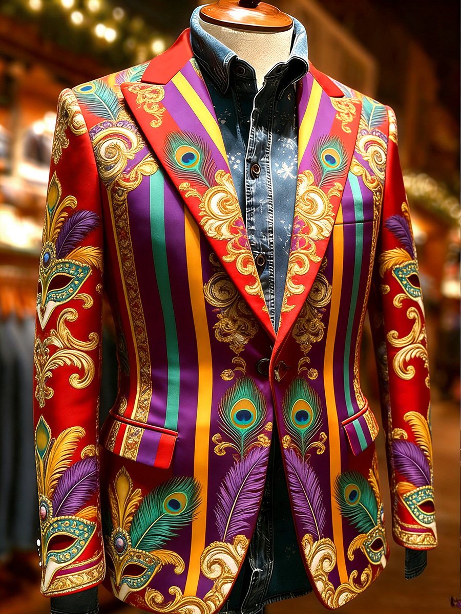 Men's Business Casual Carnival Party Suit Jacket