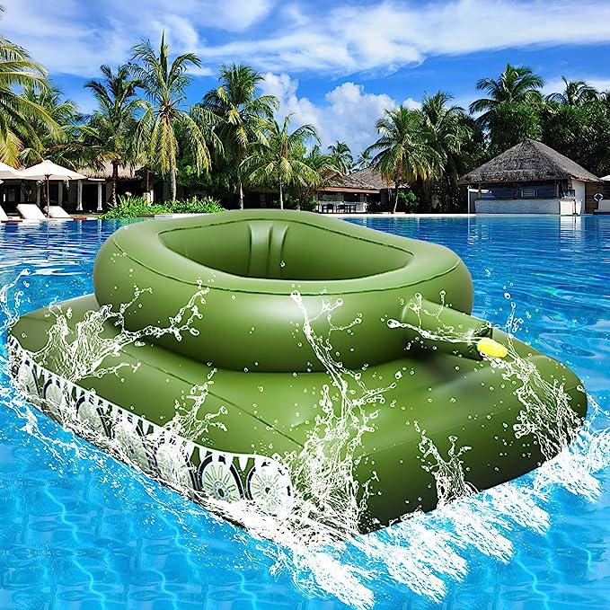 🔥Tank Pool Floats Adult Inflatable Tank Pool Float With Water Cannon🔥