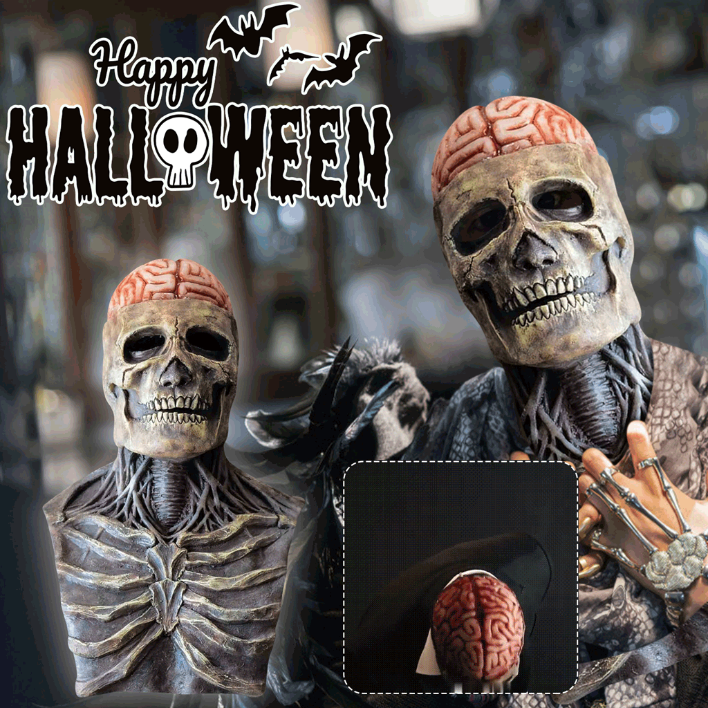 ☠️Full Head Skeleton Halloween Mask ☠️ Buy 2 Free Shipping