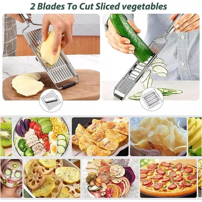 🎉Stainless Steel 4 in 1 Multi-Purpose Vegetable Slicer🎄 - Rotarypane