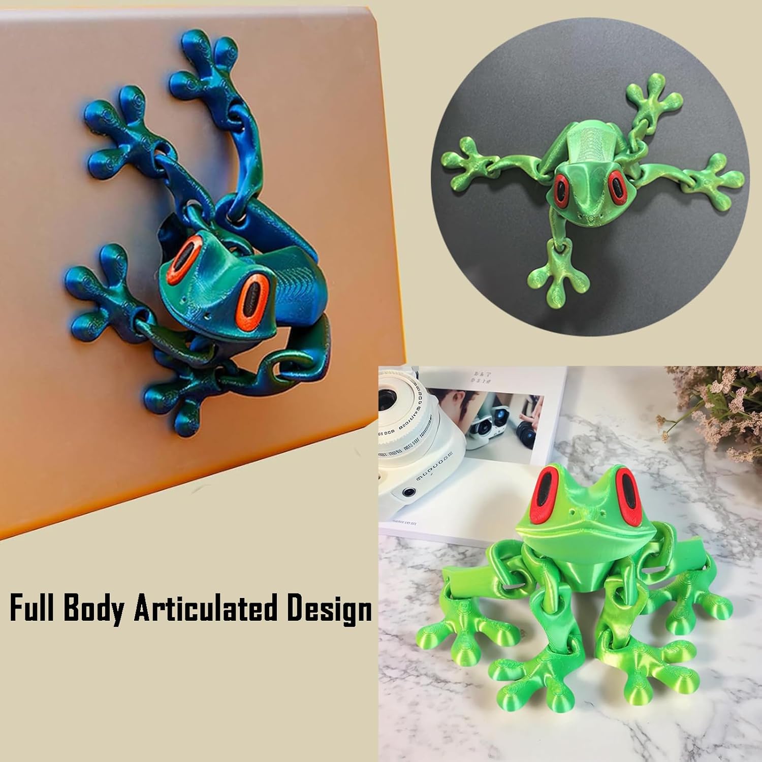 🐸 Movable magnetic frog refrigerator magnet - Itemmatter