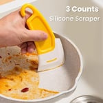 🏵️3 Counts Heat Resistant Silicone Scraper - Itemmatter