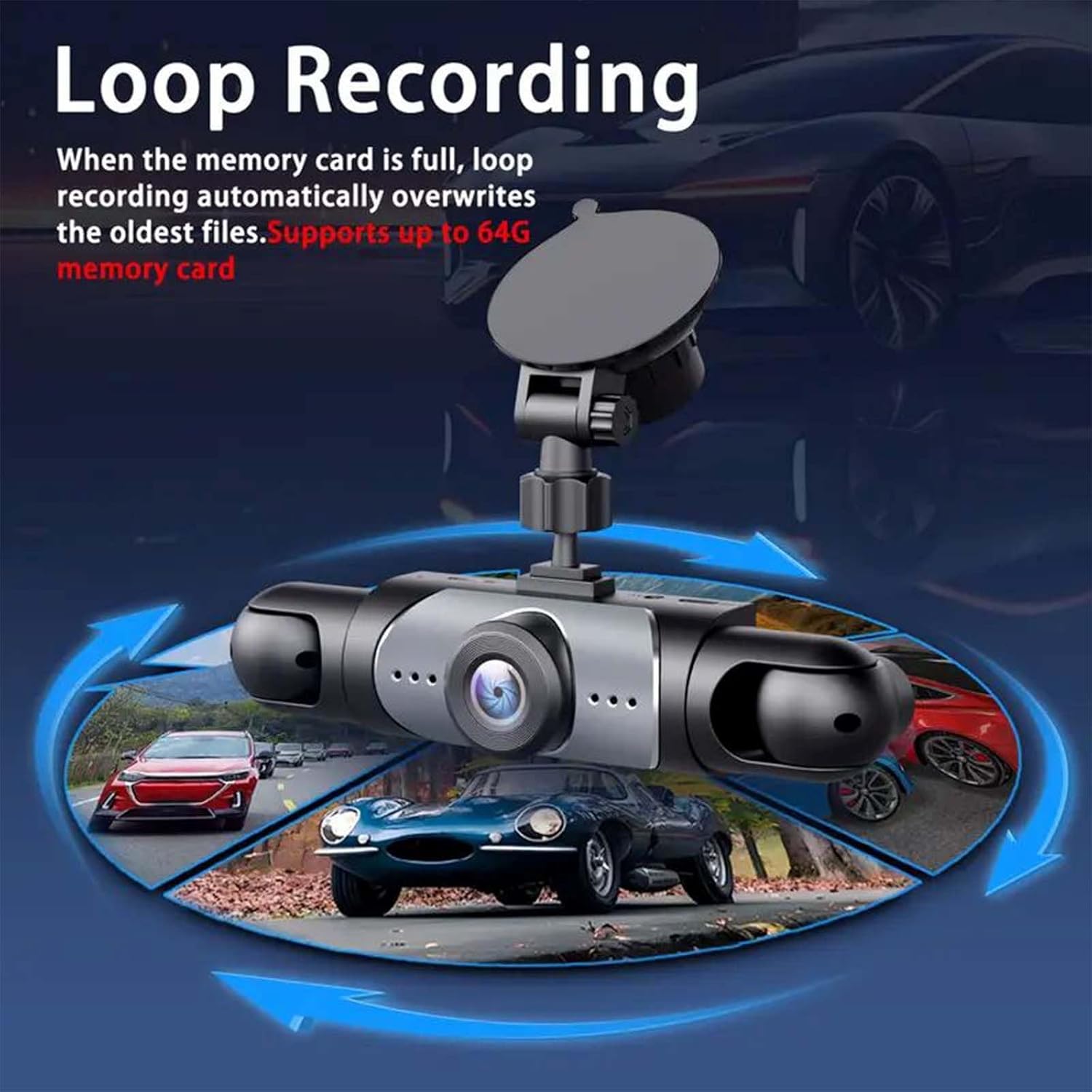 🔥Full View Car Dashcam System - Rotarypane